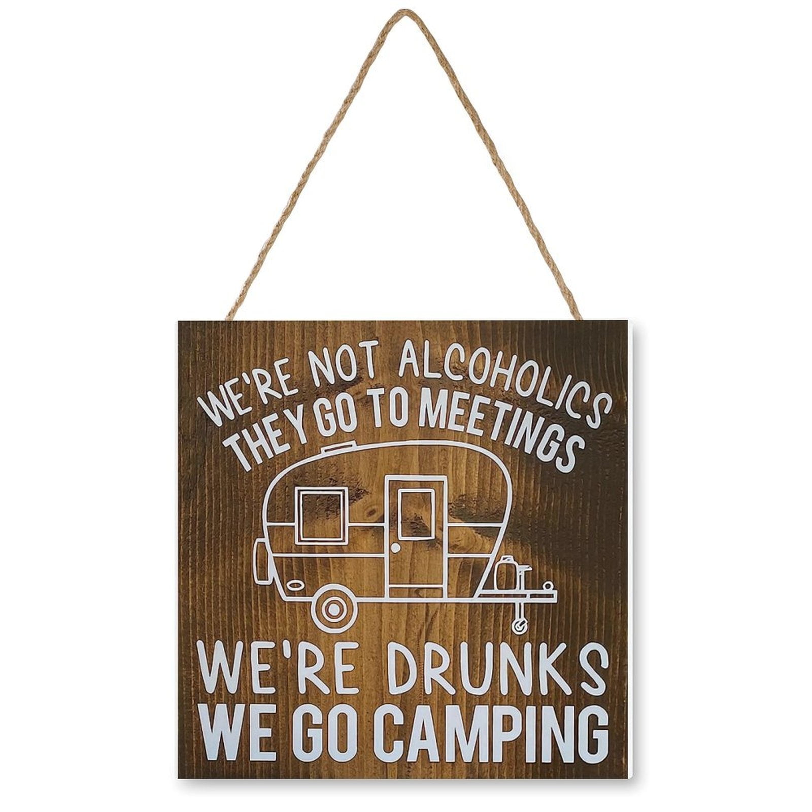 Rustic Wooden Signs We’Re Not Alcoholics They Go to Meetings We’Re ...