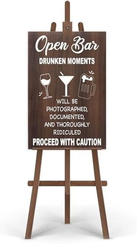 Rustic Wooden SignsOpen Bar Drunken Moments Will Be Photographed ...