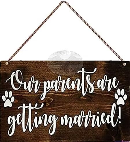 Rustic Wooden SignsOur Parents are Getting Married Sign-Save The Date ...