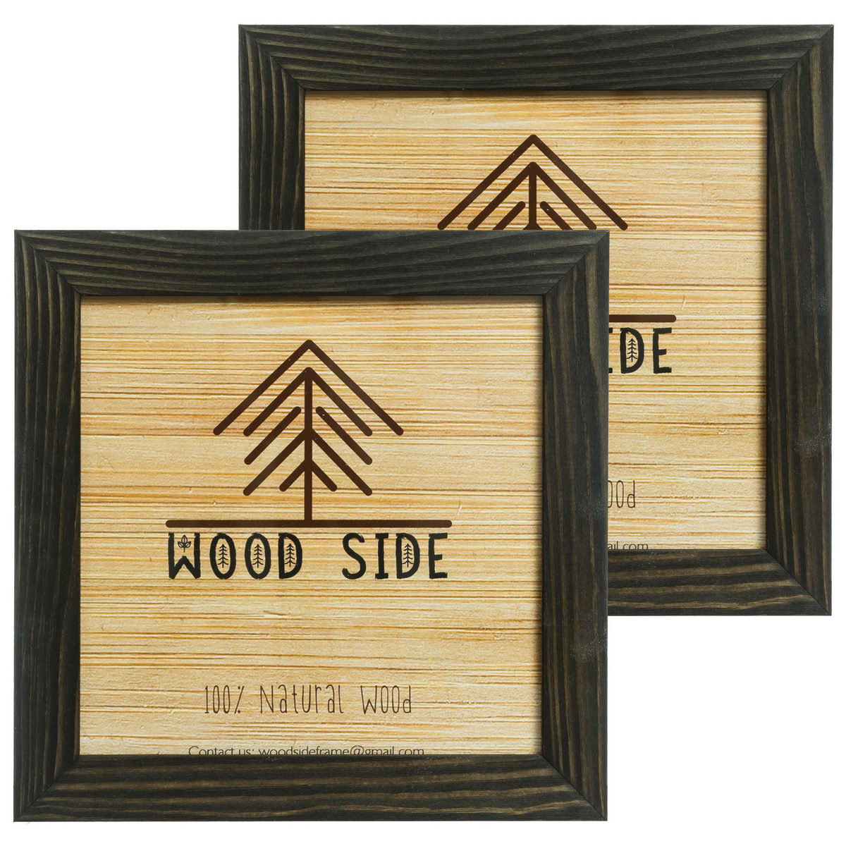 Walmart Rustic Wooden 8x8 Picture Frames Set of 2 - Eco Wood, Real ...