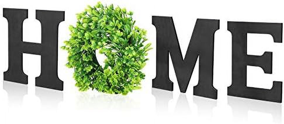 Rustic Wooden Wall Hanging Home Decor Sign, Cutout Block Letters ...