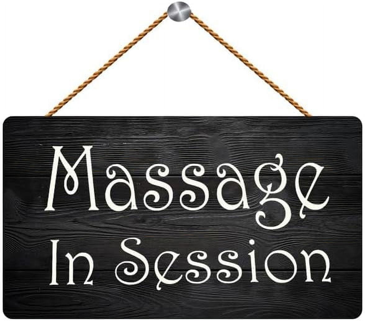 Rustic Wooden Wall Plaque Massage In Session Wood Sign In Progress ...
