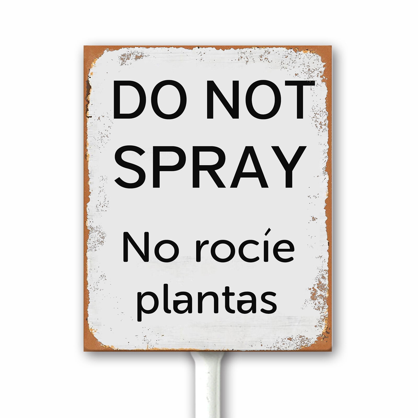 Rustic Yard Decor - Do Not Spray Sign- Outdoor No Spray Pesticide Metal ...