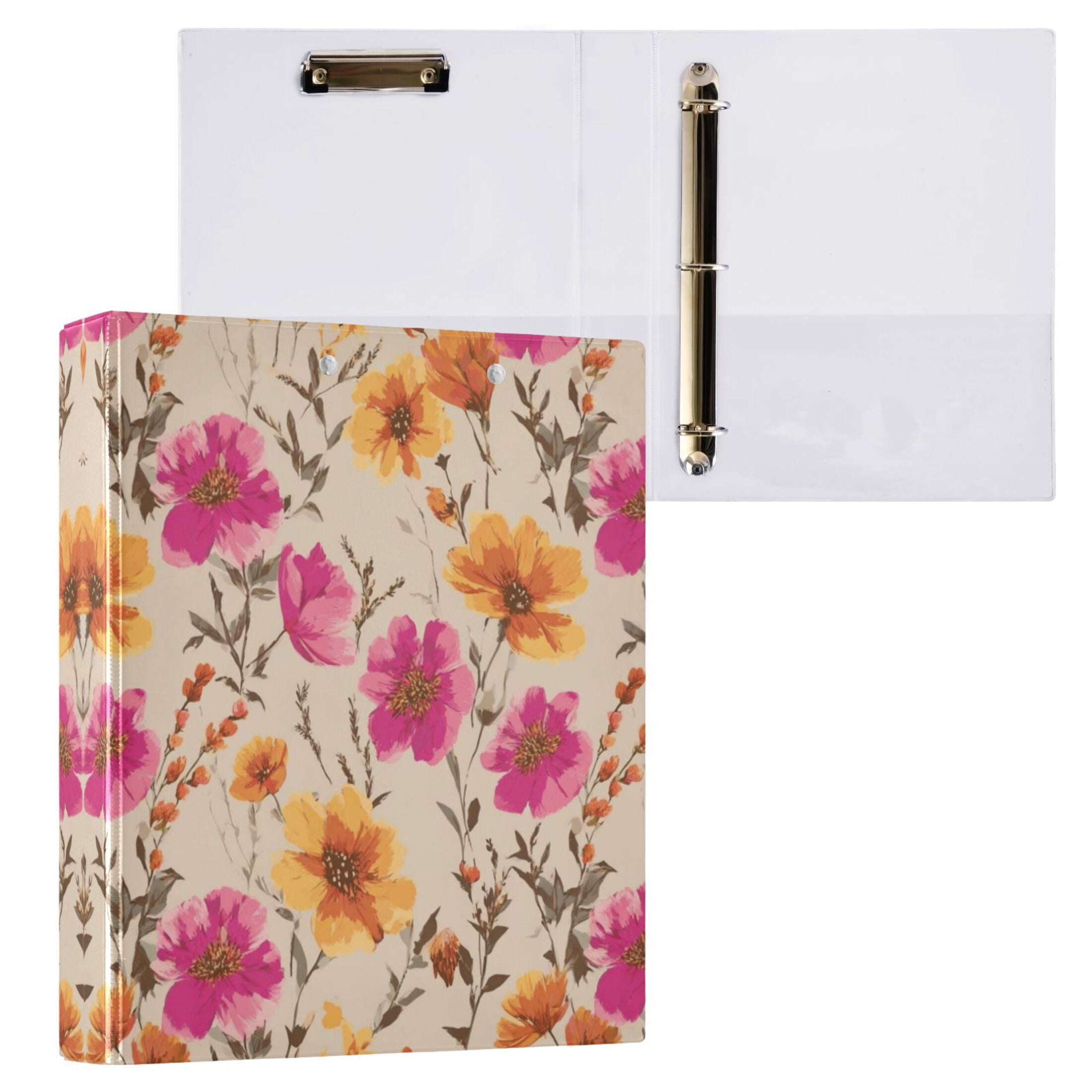 Rustic and Romantic Wildflowers 3 Ring Hardcover Binders 1.5in Round ...