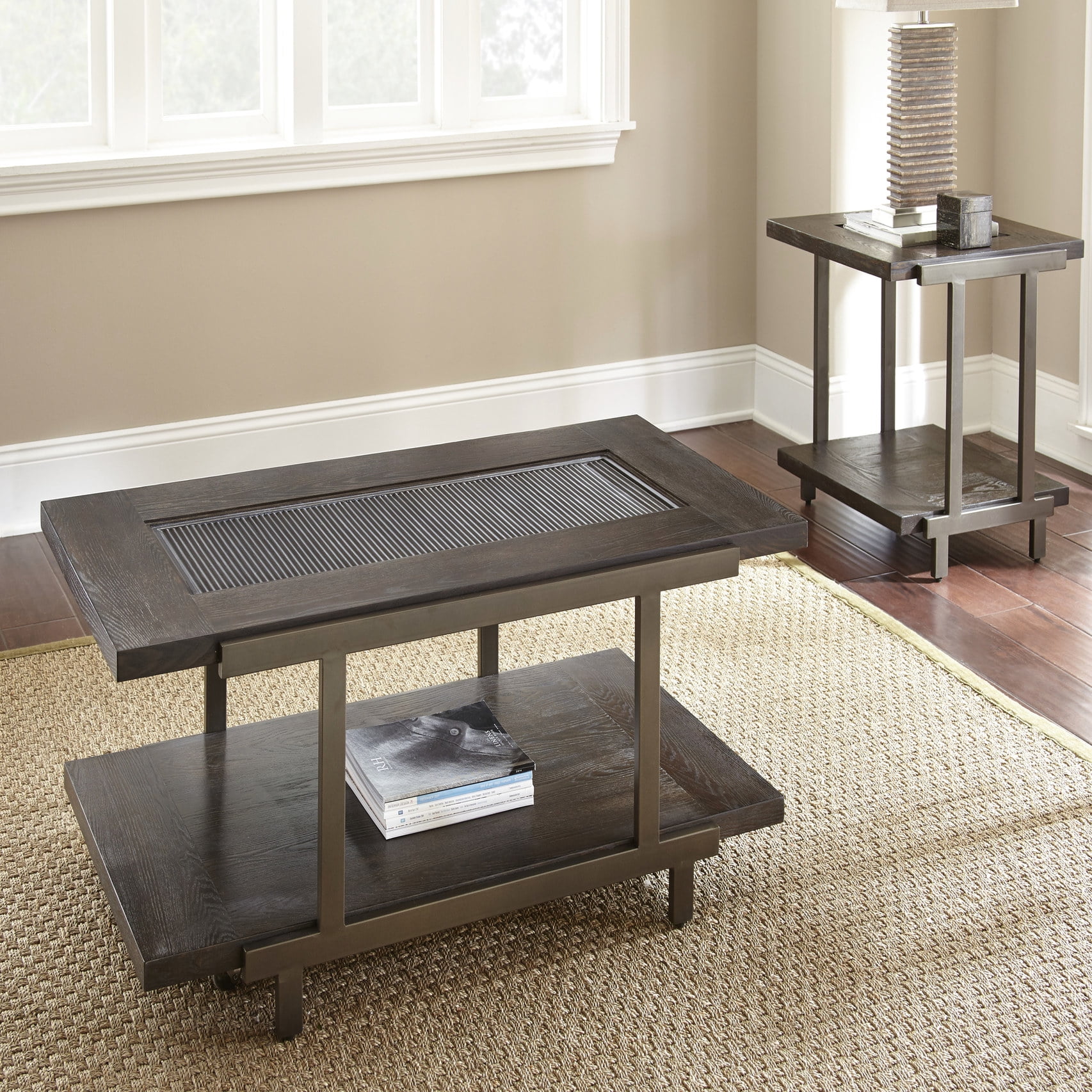 Rustic and Spacious - Industrial cocktail table for a stylish home ...