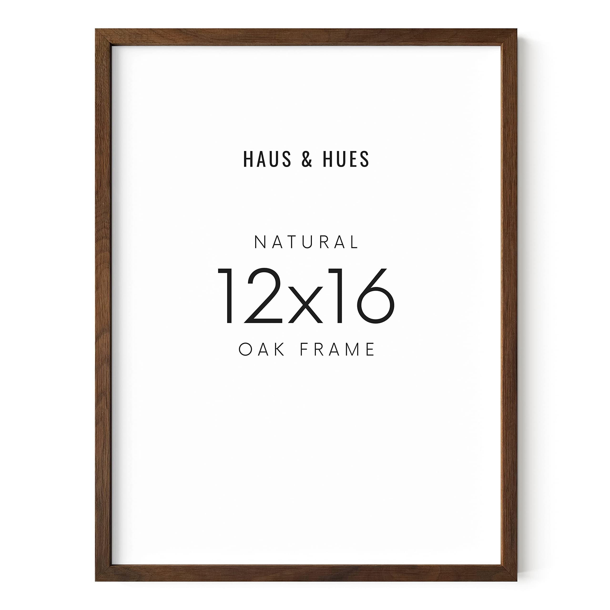 Rustic walnut 12x16 picture frame, natural wood floating frame for wall ...