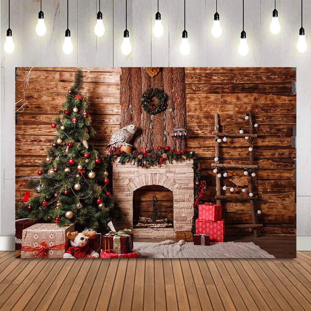 Rustic wood house backdrop for photography studio Brick vintage ...