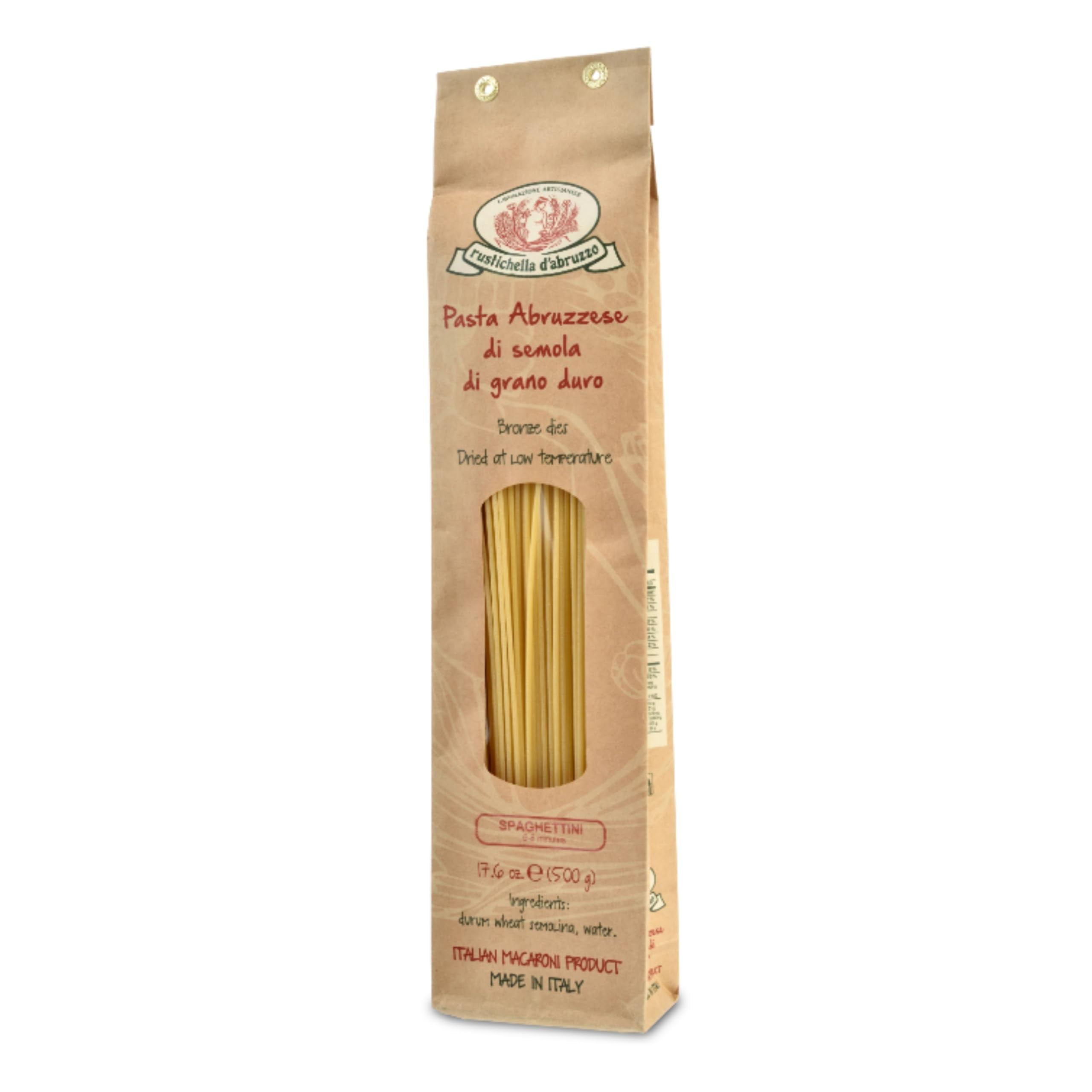 Rustichella d'Abruzzo Spaghettini - 500g Thin AIS1 Italian Pasta with ...