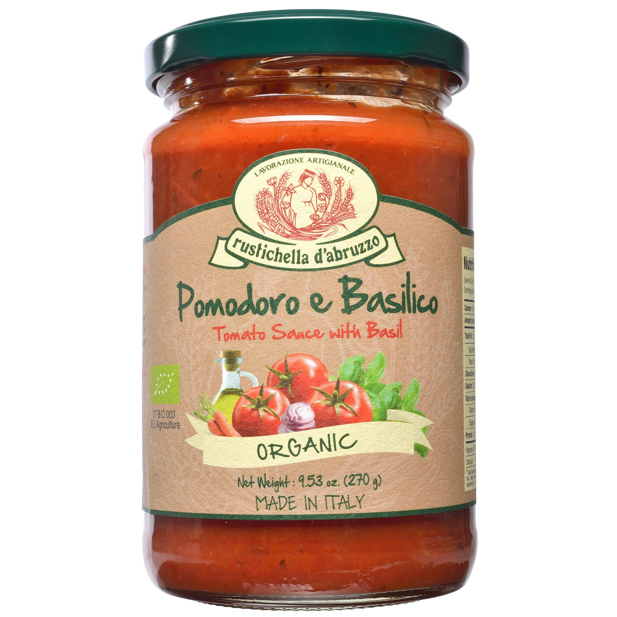Rustichella d'Abruzzo Tomato & Basil Sauce KKS1 | Authentic Italian ...