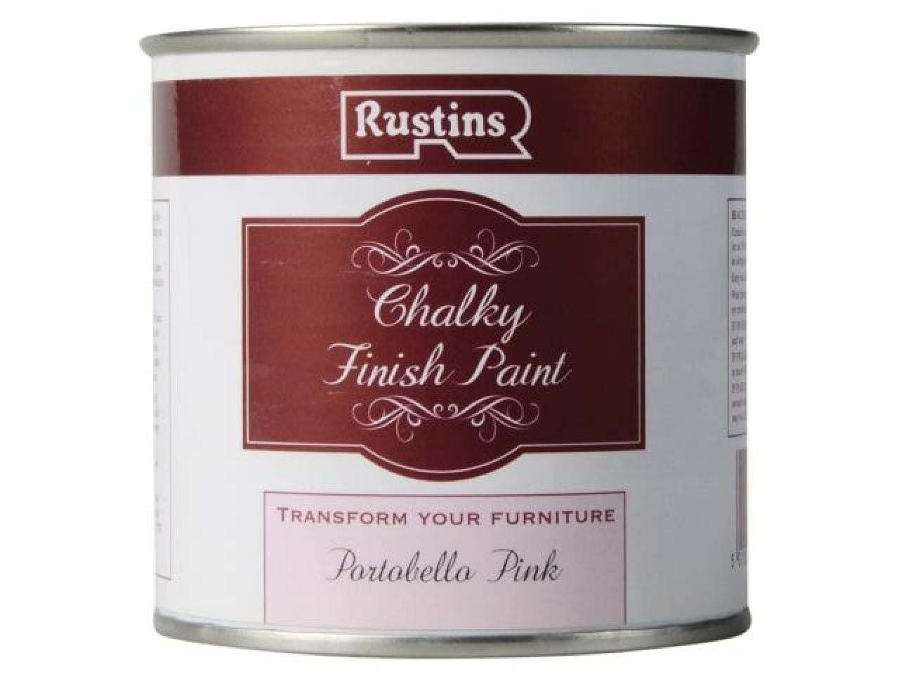 Rustins - Chalky Finish Paint Portobello Pink 250ml - Walmart.com