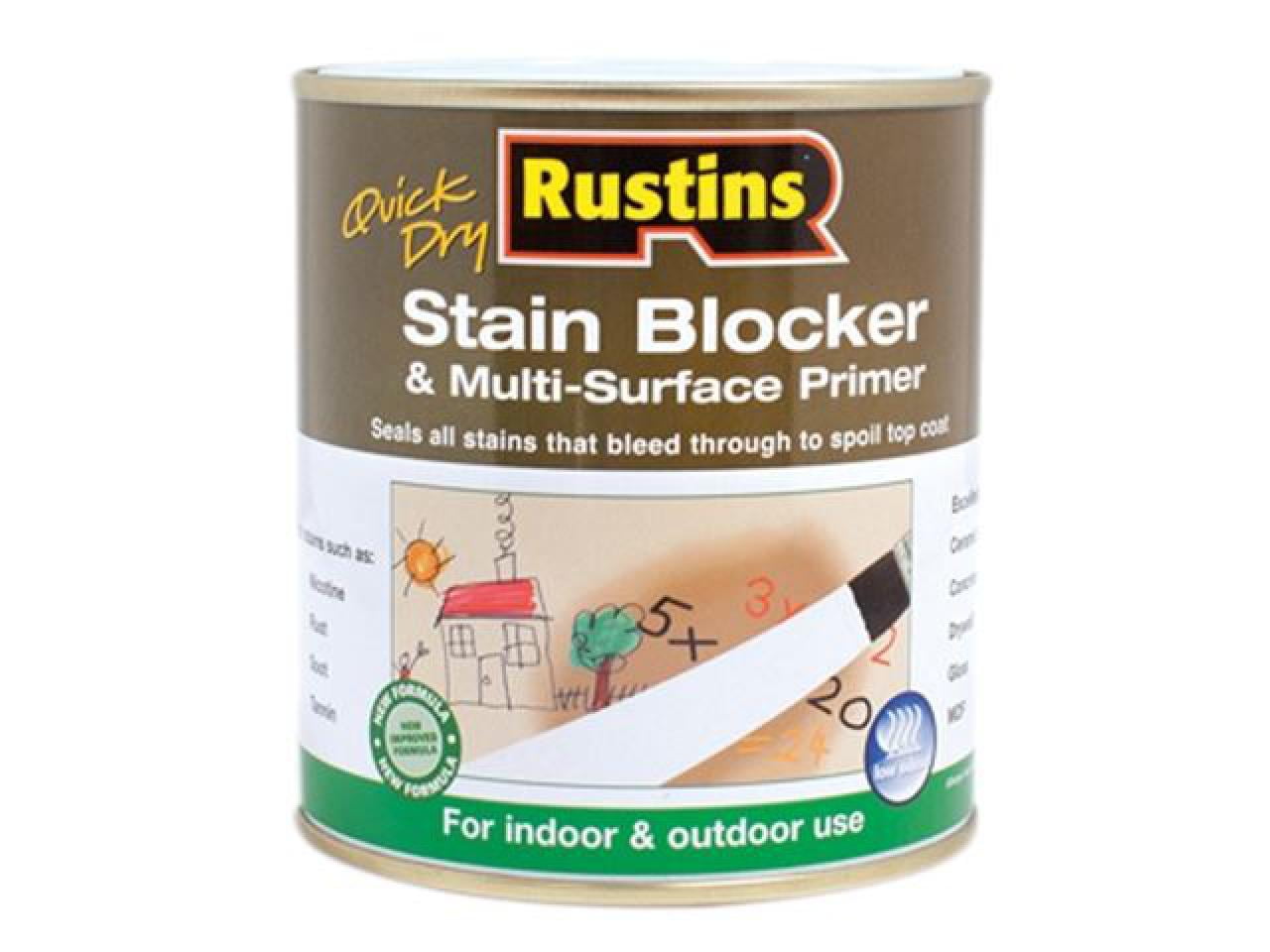 Rustins - Quick Dry Stain Block & Multi Surface Primer 500ml - Walmart.com