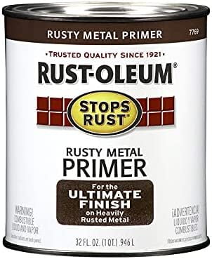 Rustoleum Stops Rust 7769-502 1 Quart Rusty Metal Primer Protective ...