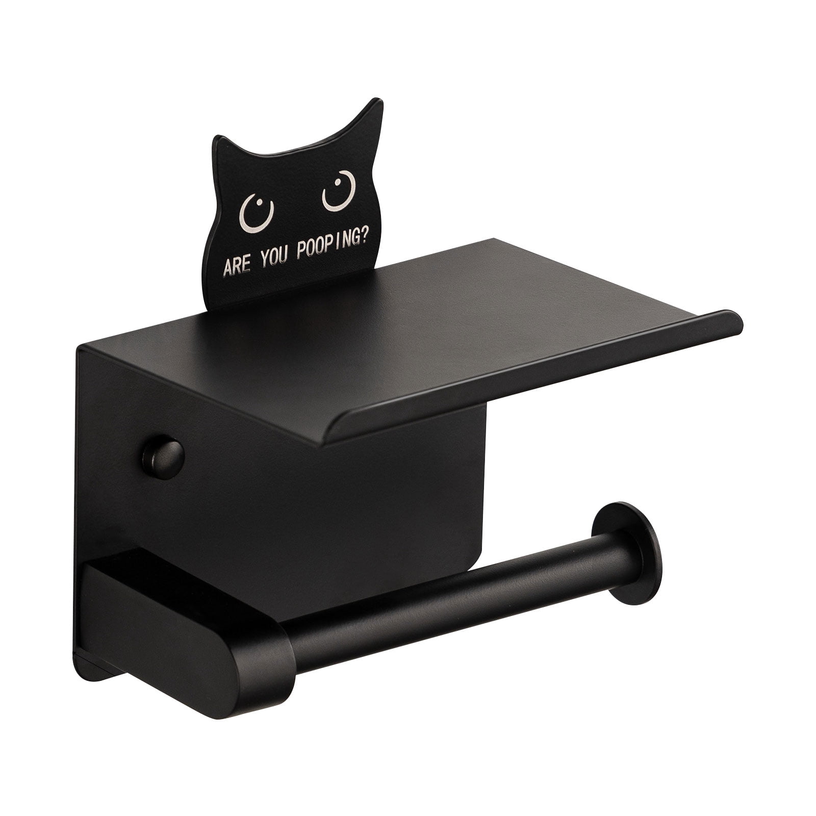 Rustproof Coated Steel Paper Towel Stand Including Phone Shelf For ...