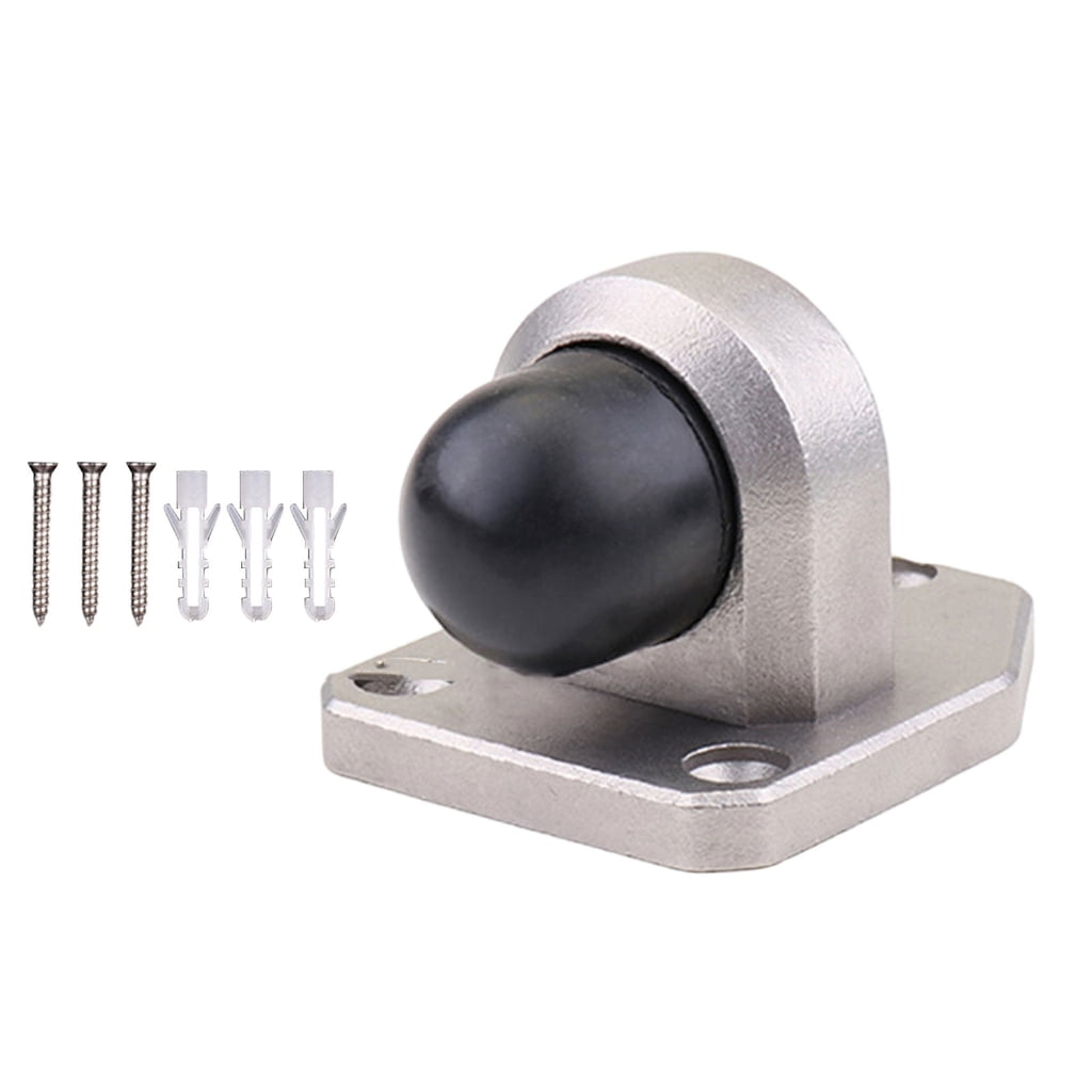 Rustproof Door Stop with Screw Installation Steel Not Damage Wall ...