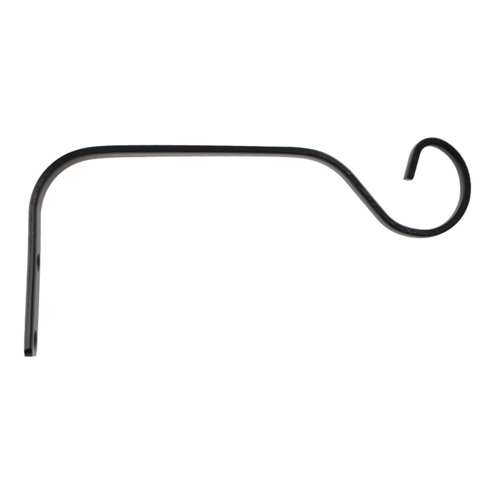 Rustproof Hanging Basket Bracket, Durable Wall Mount Plant Hook (Black ...