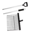 Rustproof Heavy Duty Hay Pitches Fork Strong Construction Metal Horse ...
