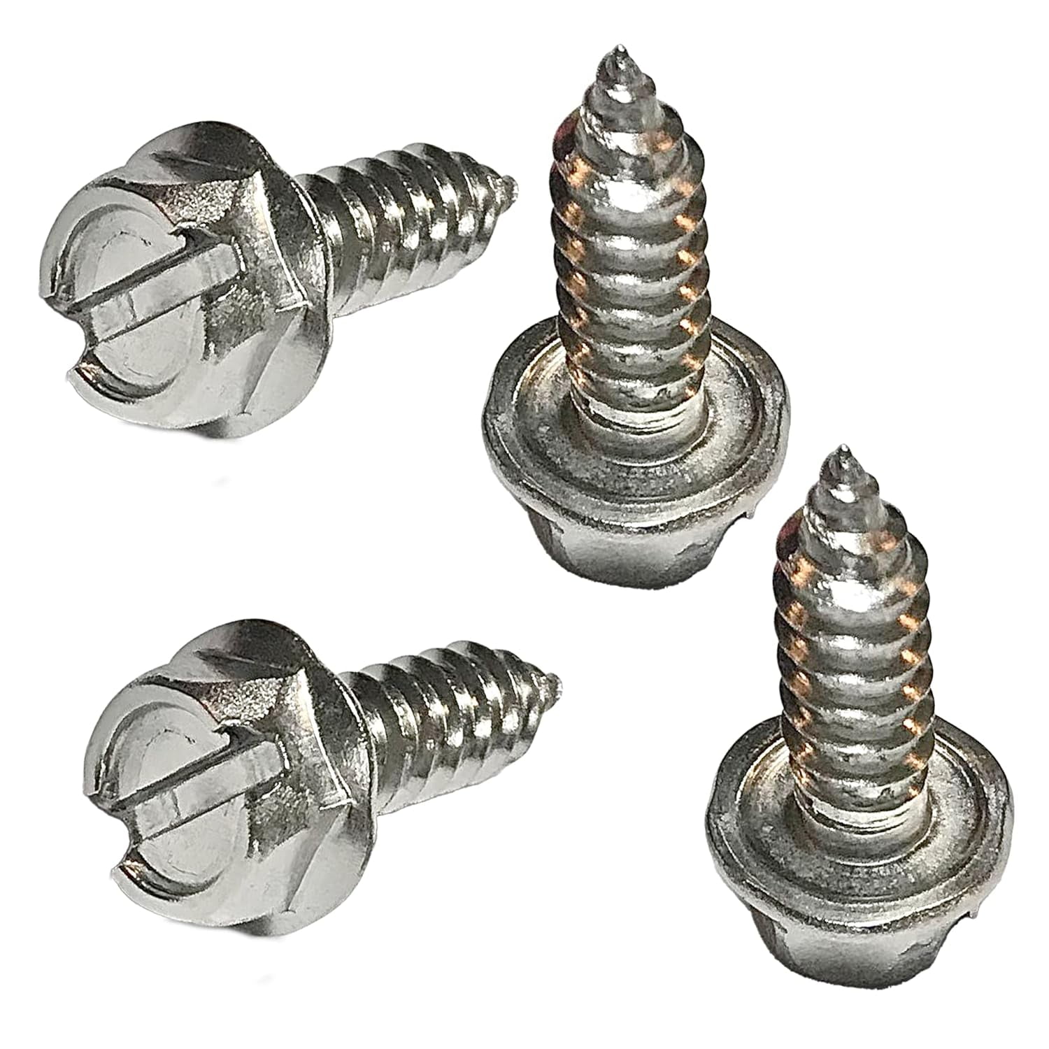 Rustproof License Plate Screws - Front and Rear License Plate Screw Kit ...