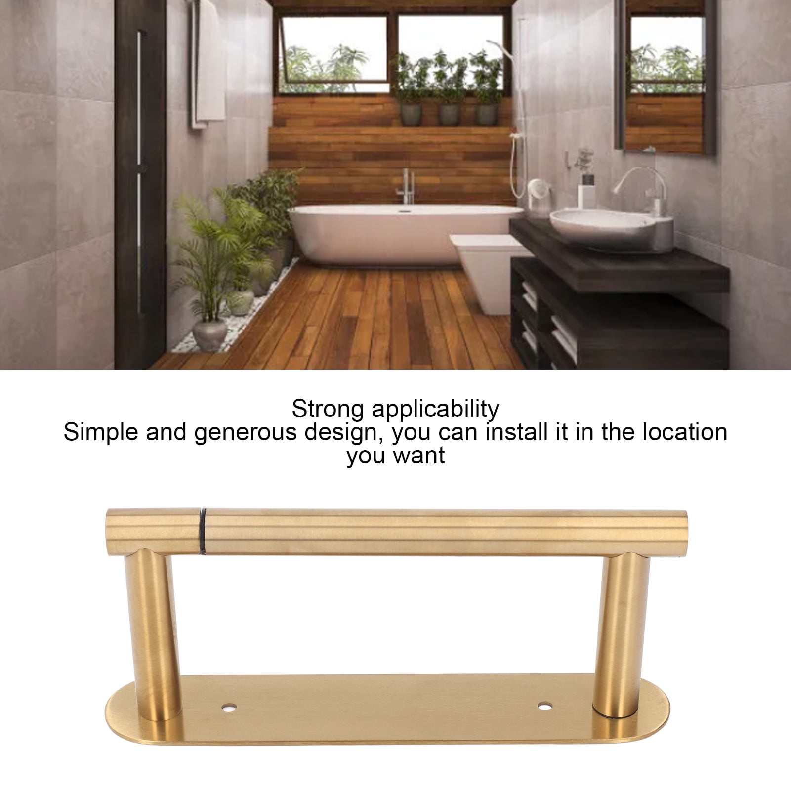 Rustproof Paper Towel Rack, Versatile Wall Mounted Holder For Toilet ...