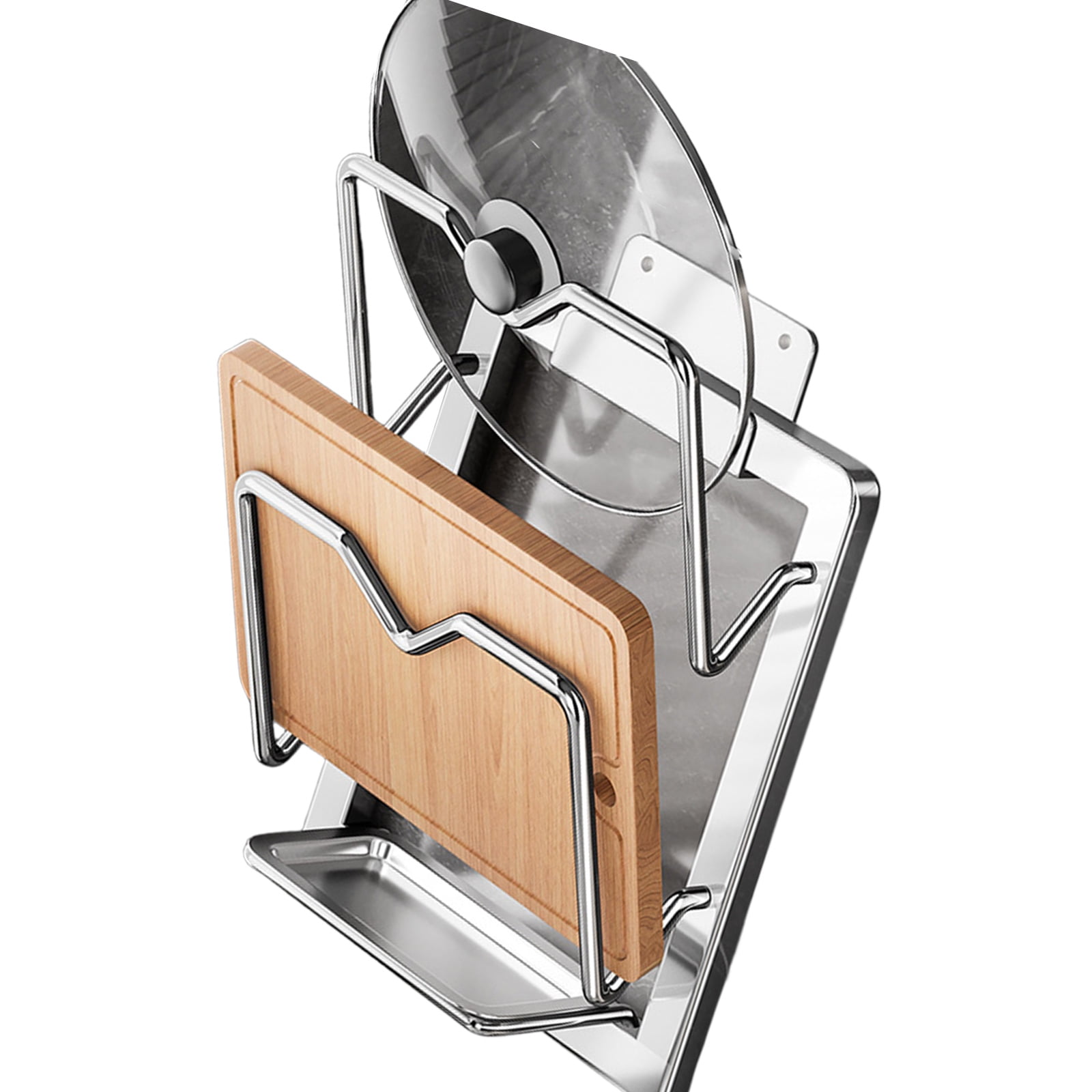 Rustproof Pots Lid Rack Stainless Steel Sink Sponge Organiser ...