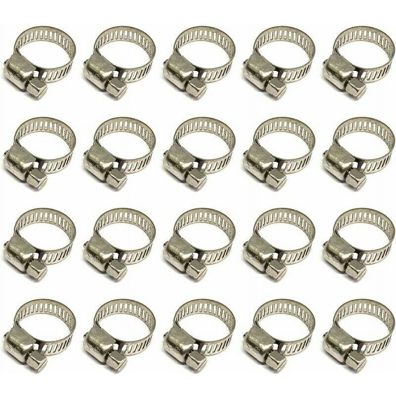 Rustproof Stainless Steel Mini Hose Clamp, SAE Size, Adjustable Between ...