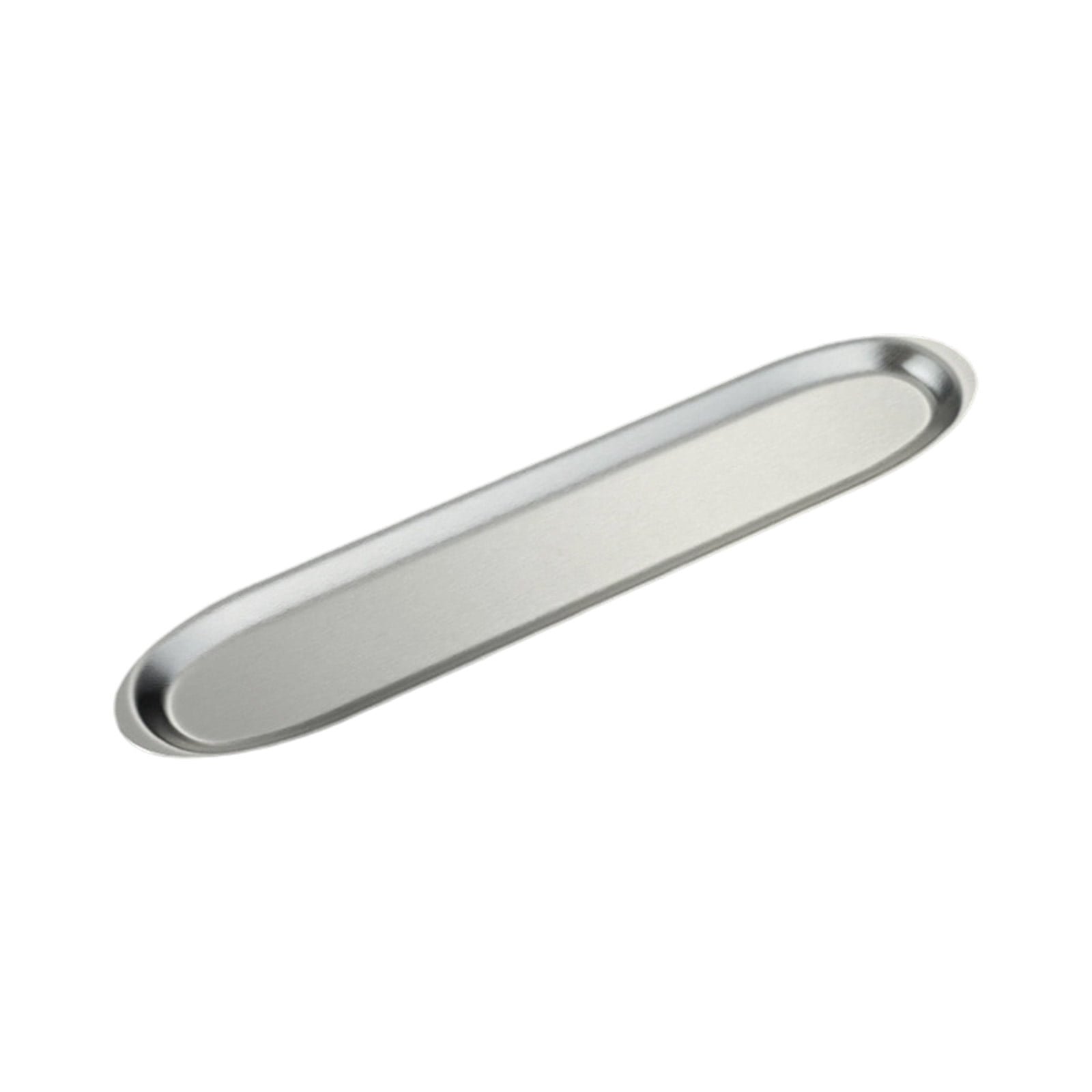 Rustproof Striped Serving Platter Stainless Steel Dining Plate Narrow ...