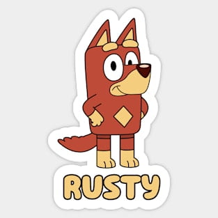Rusty Bluey Friend Sticker Bluey Stickers For Kids, Bluey Stickers ...