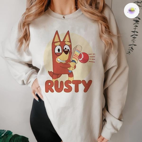 Rusty Bluey Shirt Gift Shirt, Bandit Chili Bingo Shirt, Size S, Tee Ash ...