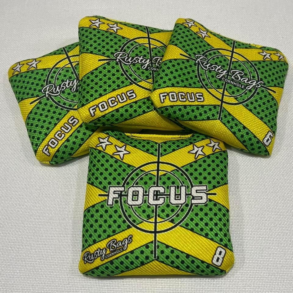 Rusty Focus Cornhole Bags (Set of 4) - Weather Resistant Bean Bags for Cornhole Tossing Game ...