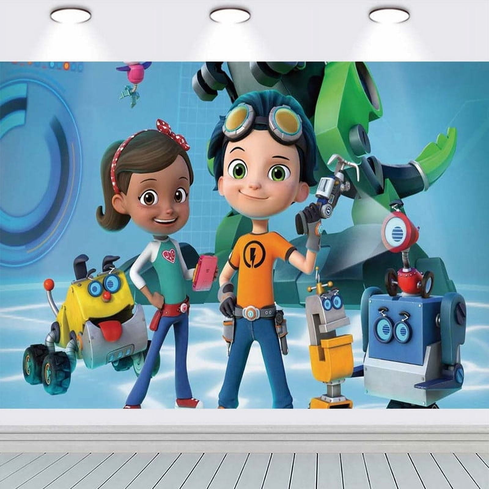Rusty Rivets Party Supplies Backdrop Banner Poster Birthday Decorations ...