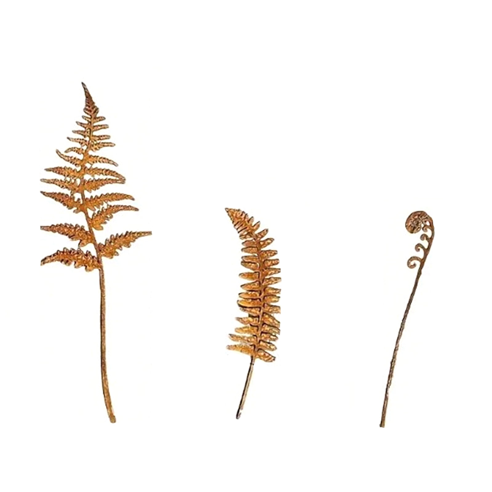 Rusty Stake Leaves Statue Rusted Leaves Shaped Figurines Plant for ...