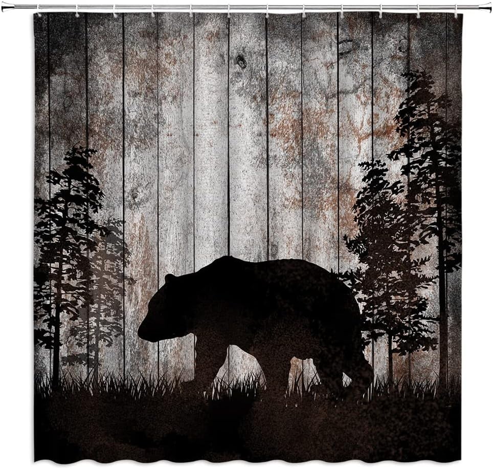Rusty Star Primitive Shower Curtain Rustic Western Farm Texas Vintage ...