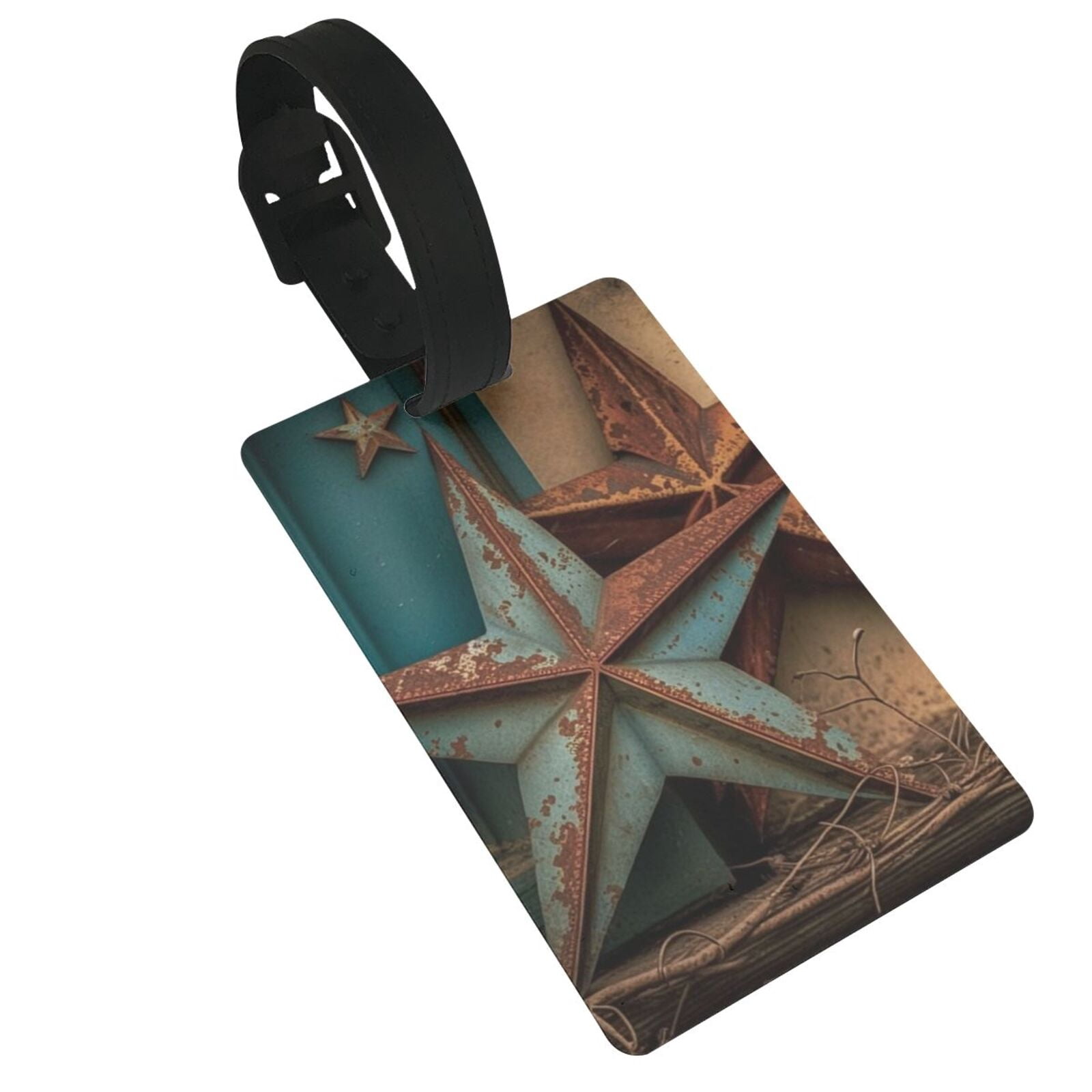Rusty Stars Country Primitive Rustic Vintage Luggage Tags Suitcases ID ...