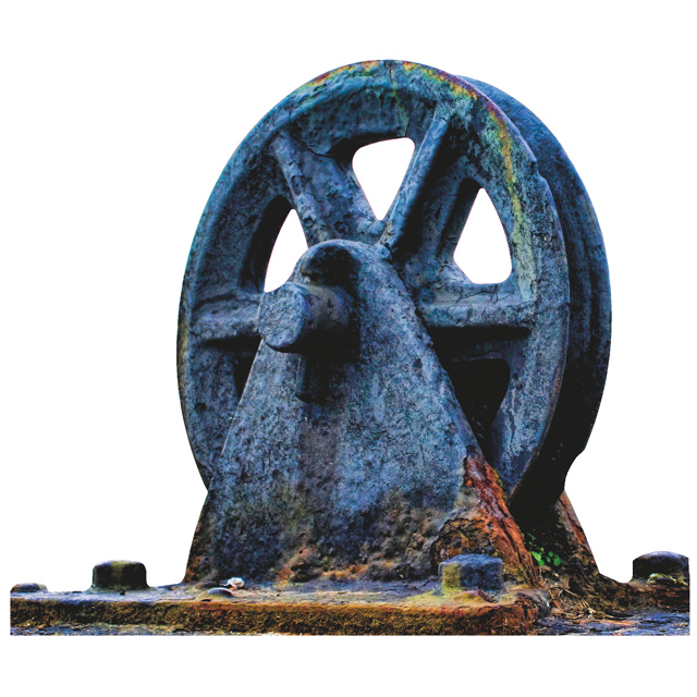 Rusty Titanic Dock Wheel from Wreck Cardboard Cutout Standee Standup ...