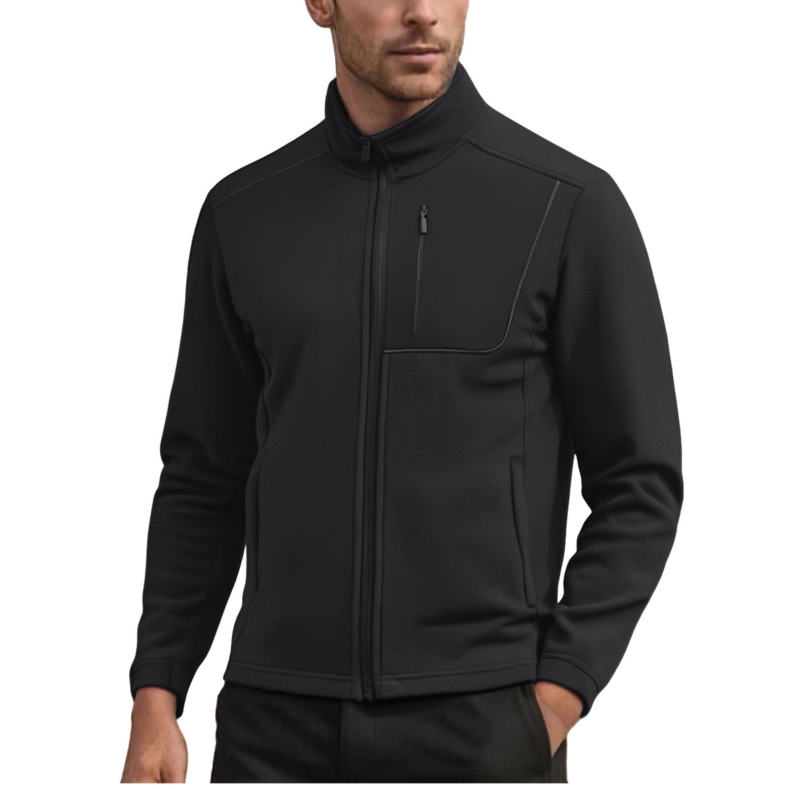 Rutainlusire Fall Winter Mens Fashion Solid Color Comfy Jackets 2025 ...