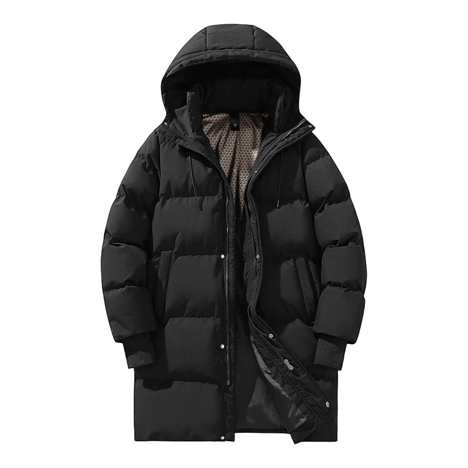Rutainlusire Mens Winter Warm Hooded Puffer Jackets 2025 Men's Solid ...