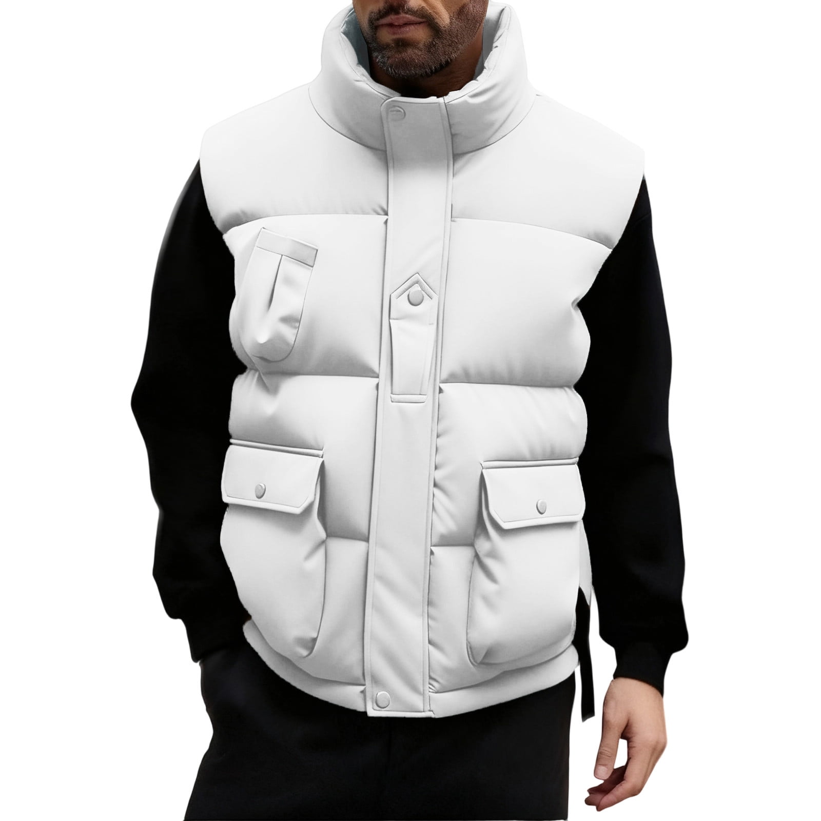 Rutainlusire Mens Winter Warm Sleeveless Puffer Jackets 2025 Men's ...
