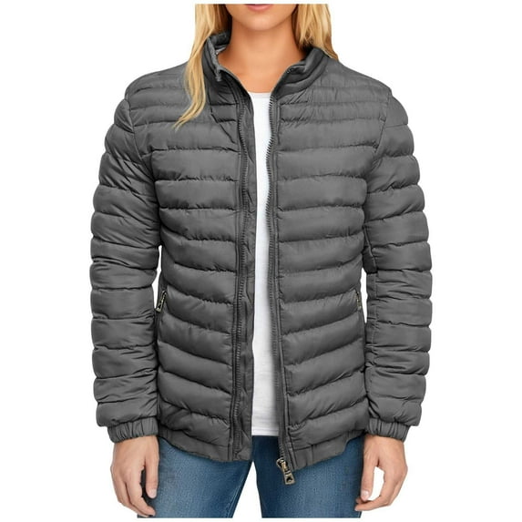 Rutainlusire Womens Casual Soft Warm Puffer Jackets 2025 Women's Solid ...