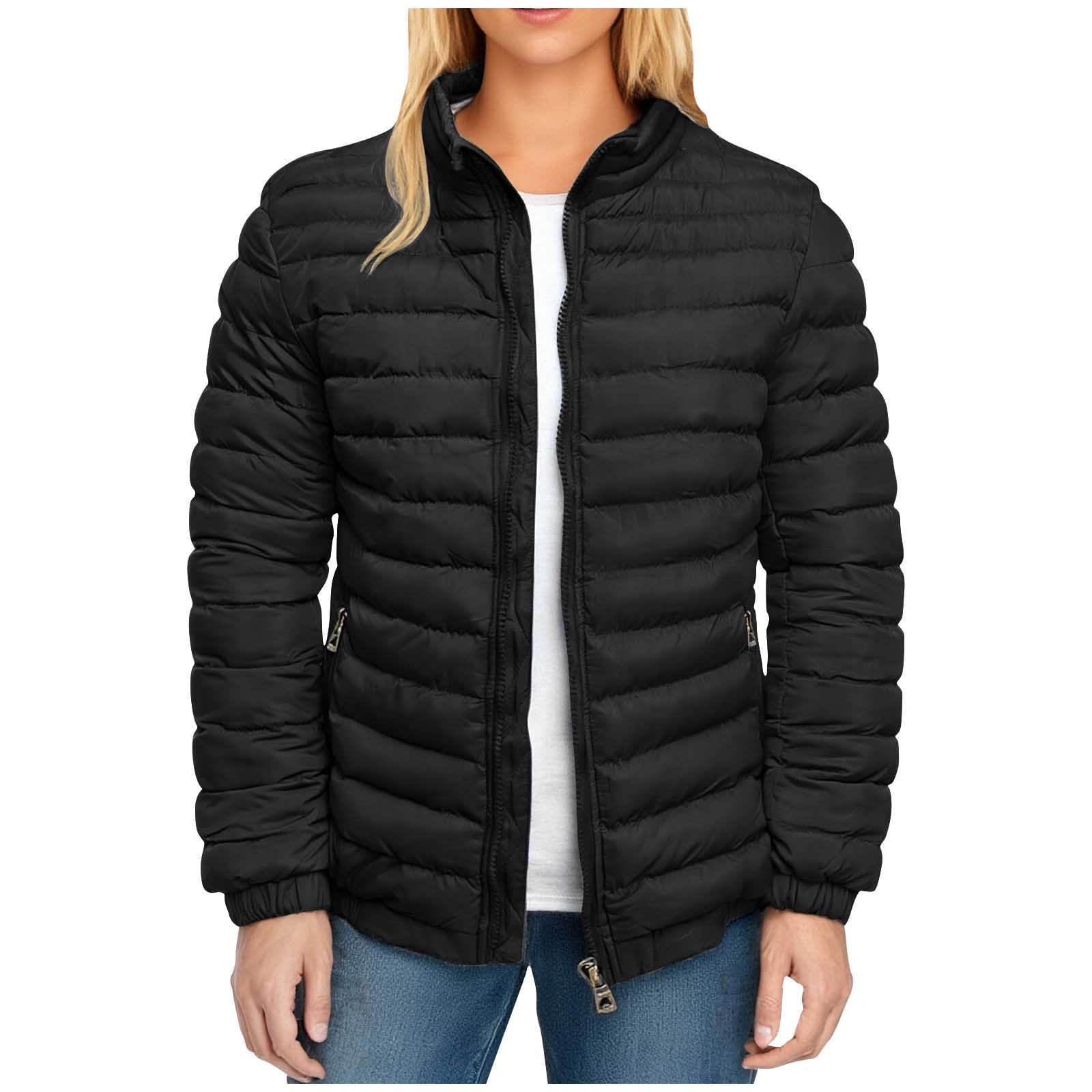 Rutainlusire Womens Casual Soft Warm Puffer Jackets 2025 Women's Solid ...