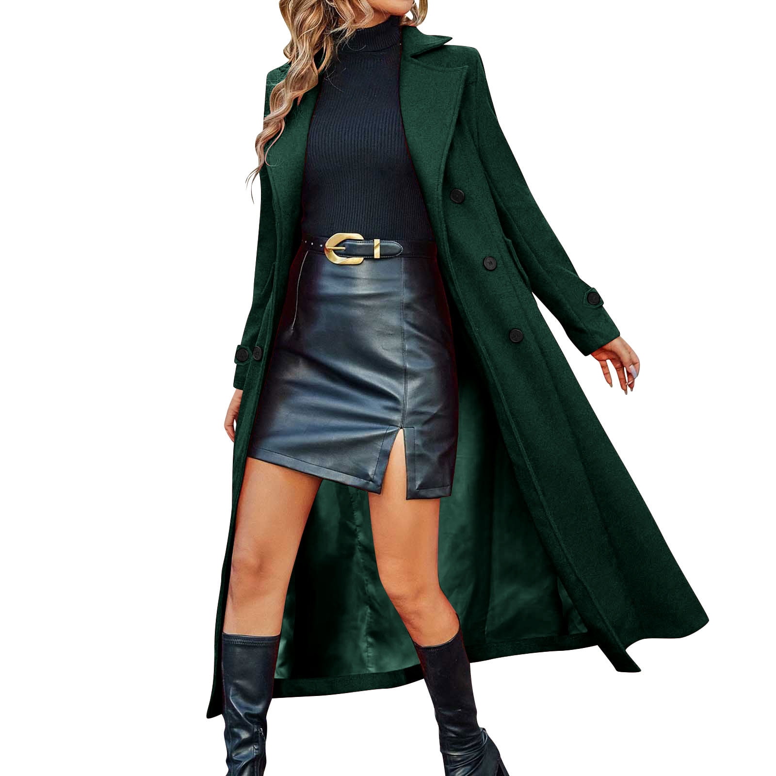 Rutainlusire Womens Fashion Warm Long-Length Comfy Coat Jackets Womens ...