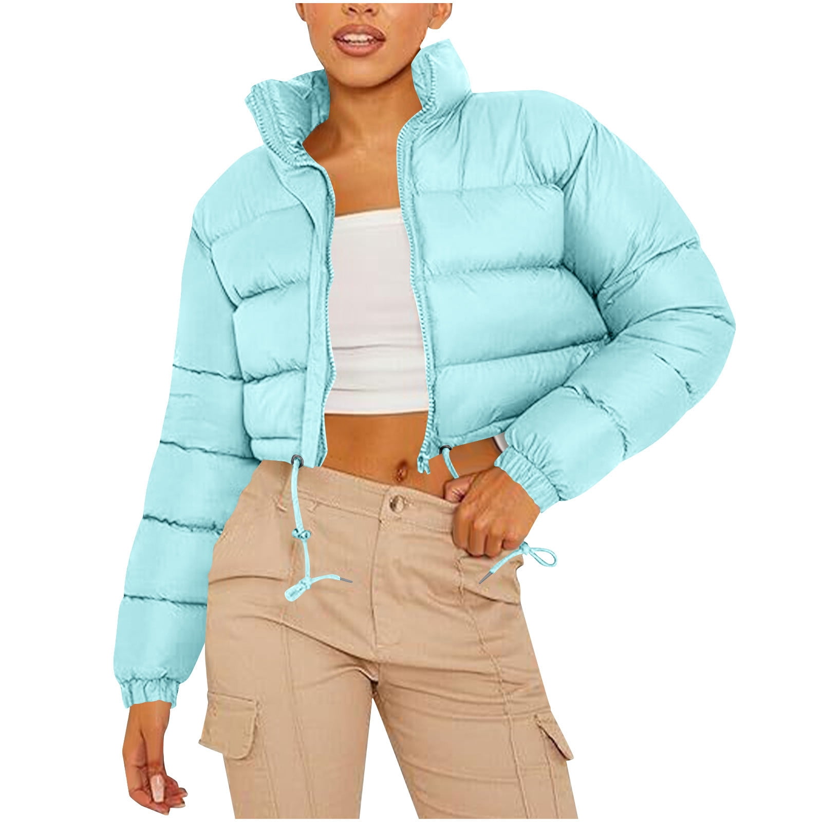 Rutainlusire Womens Trendy Fashion Warm Puffer Jackets Women's Bread ...