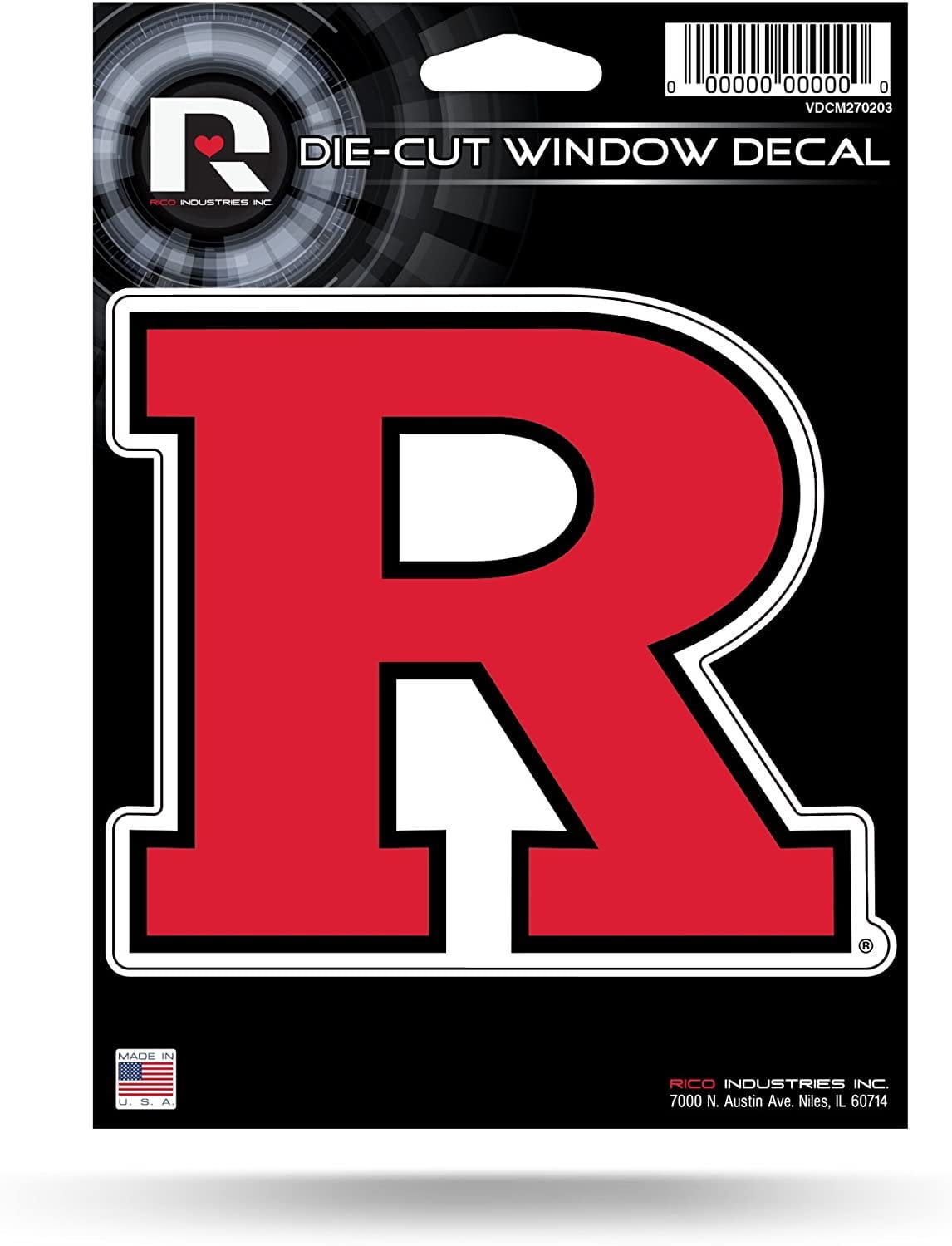 Rutgers University Scarlet Knights 5 Inch Die Cut Flat Vinyl Decal ...