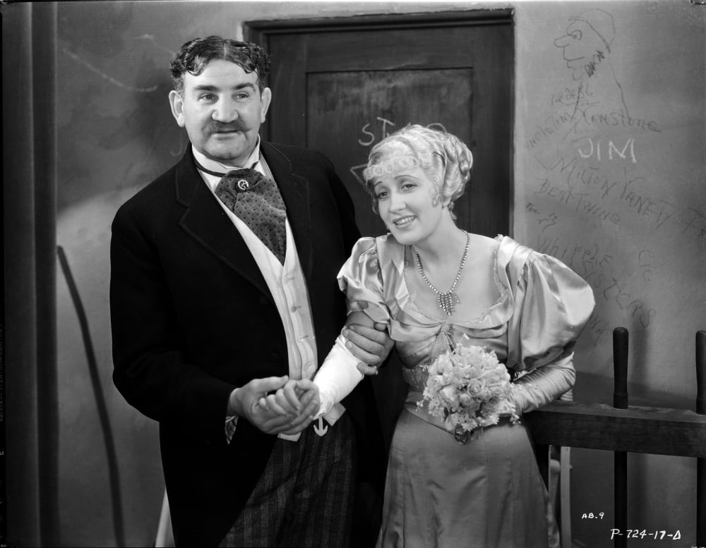 Ruth Etting on Silk Gown with Boquet of Flowers Portrait Photo Print ...