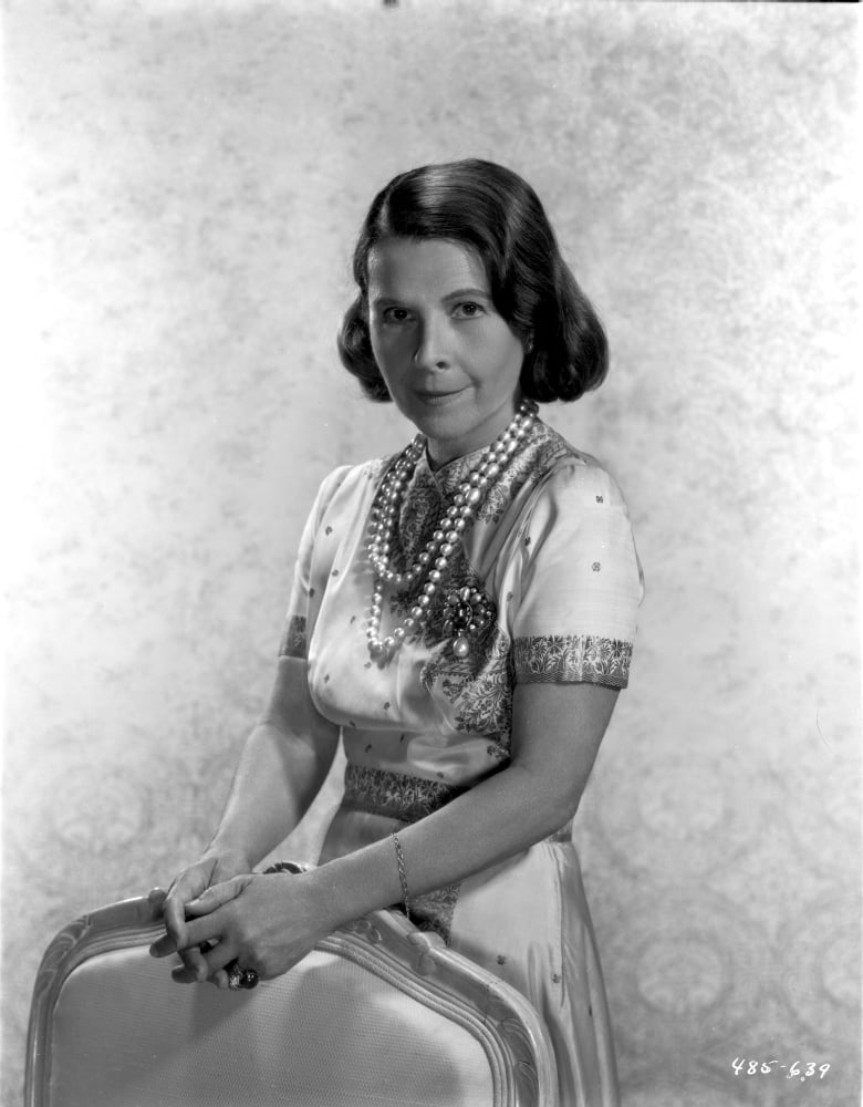 Ruth Gordon on a Silk Dress standing Behind the Chair Portrait Photo ...
