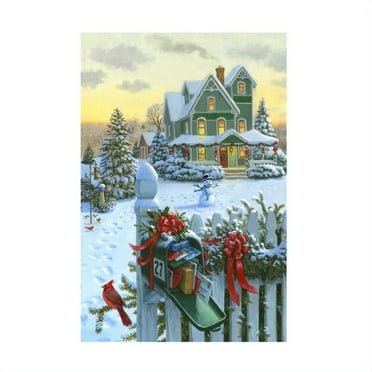 Ruth Sanderson 'Bringing Home The Christmas Tree' Canvas Art - Walmart.com