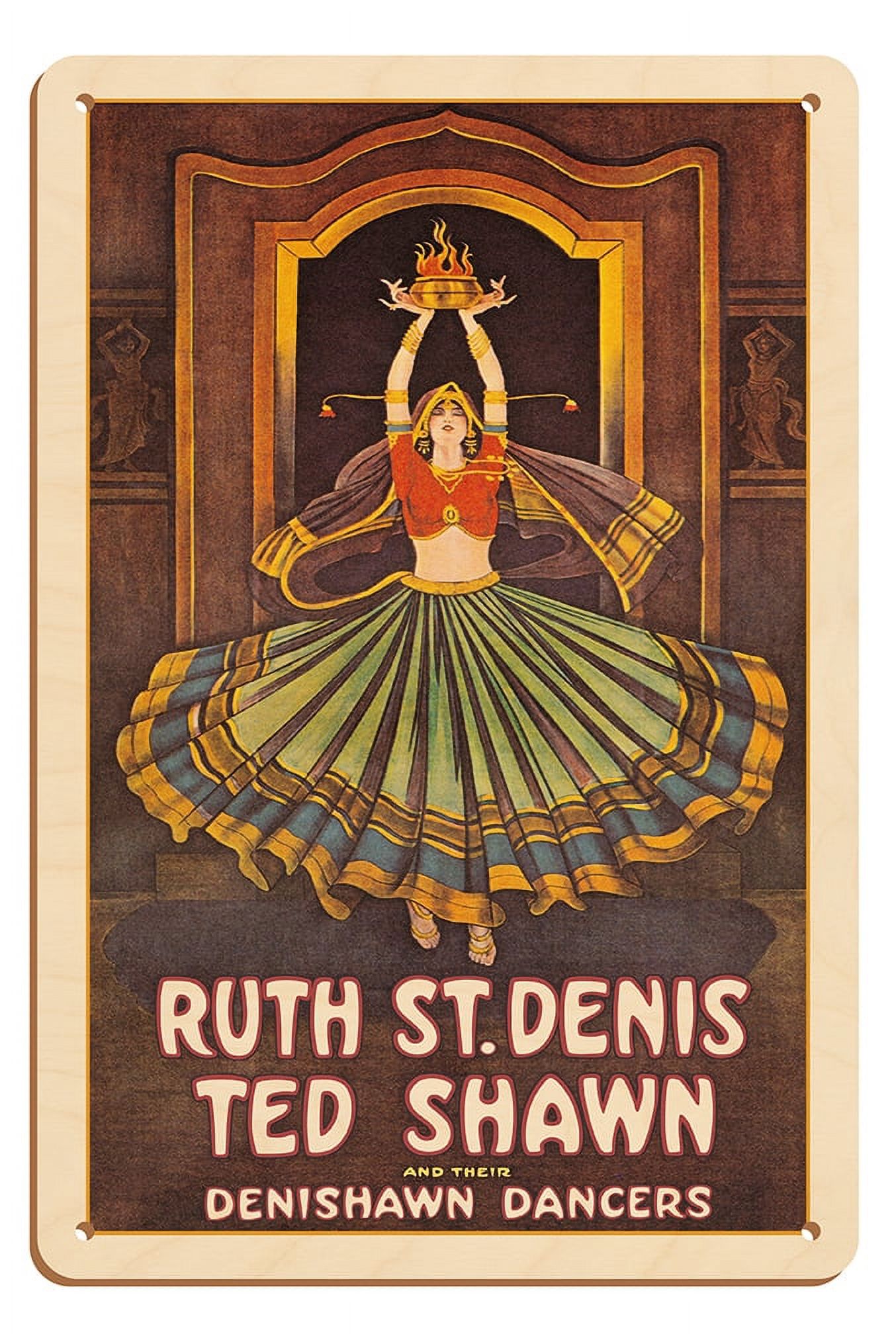 Ruth St. Denis & Ted Shawn - Denishawn Dancers - Vintage Dance Poster c ...