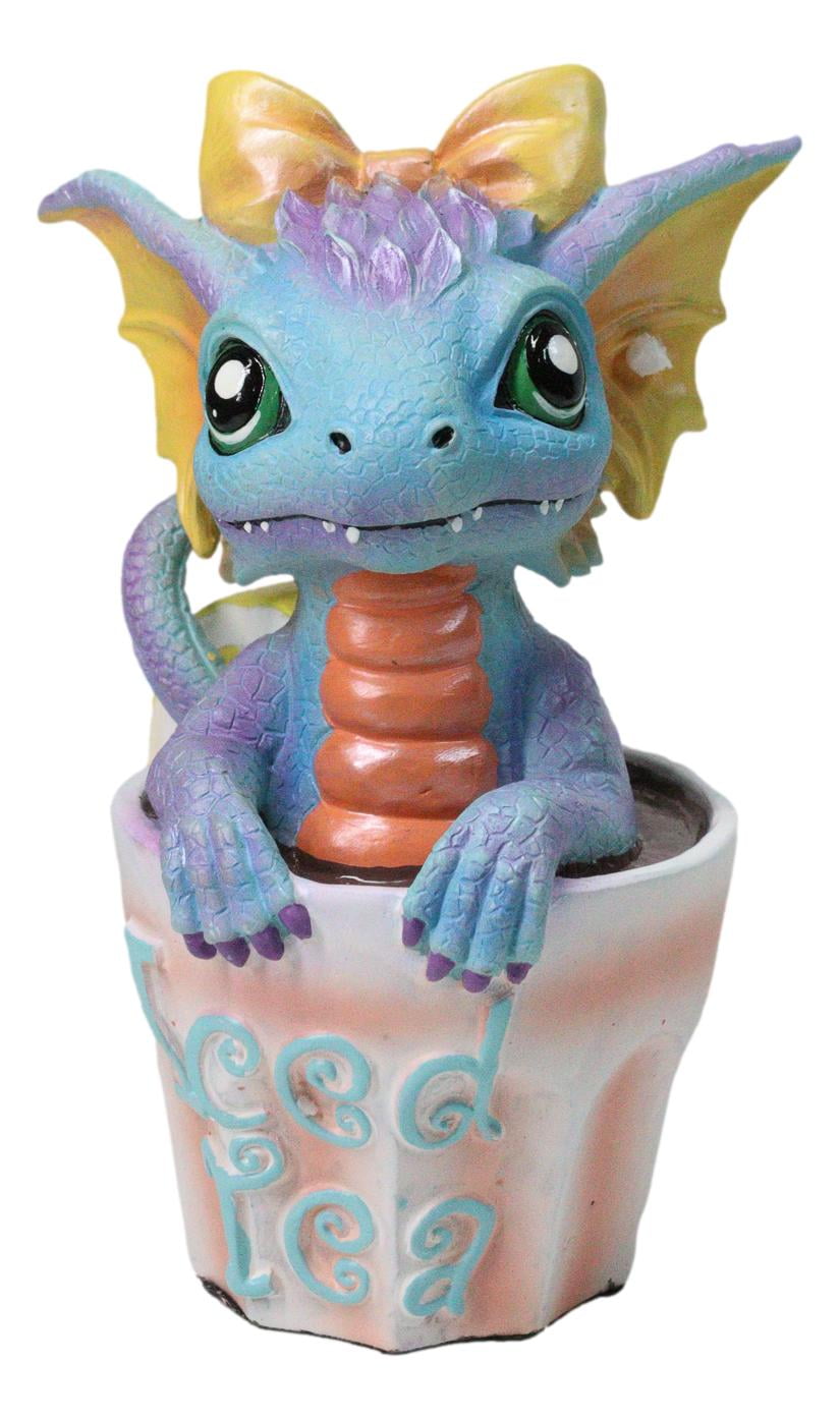 Ruth Thompson Artisan Iced Tea With Martha Drake Wyrmling Dragon In Cup ...