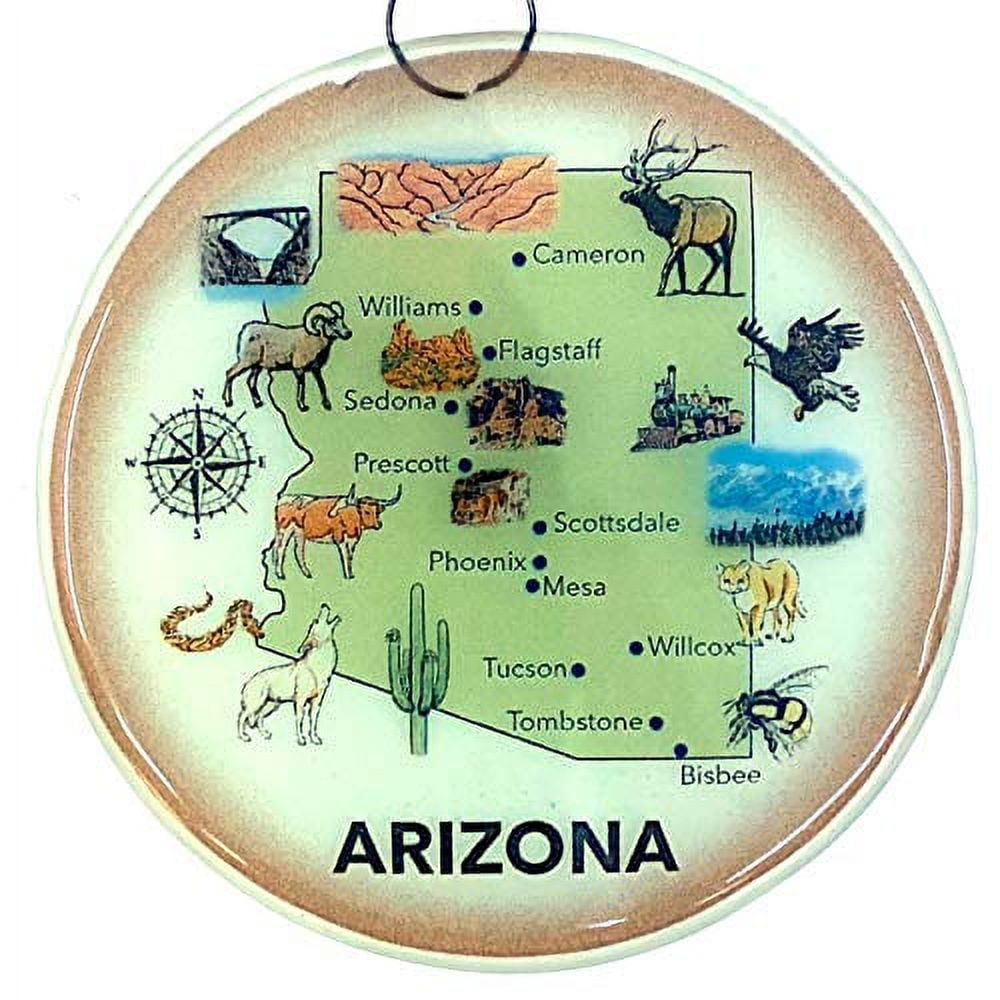 Ruth's Ethical Goods Arizona State Map Christmas Tree Ornament - Art ...
