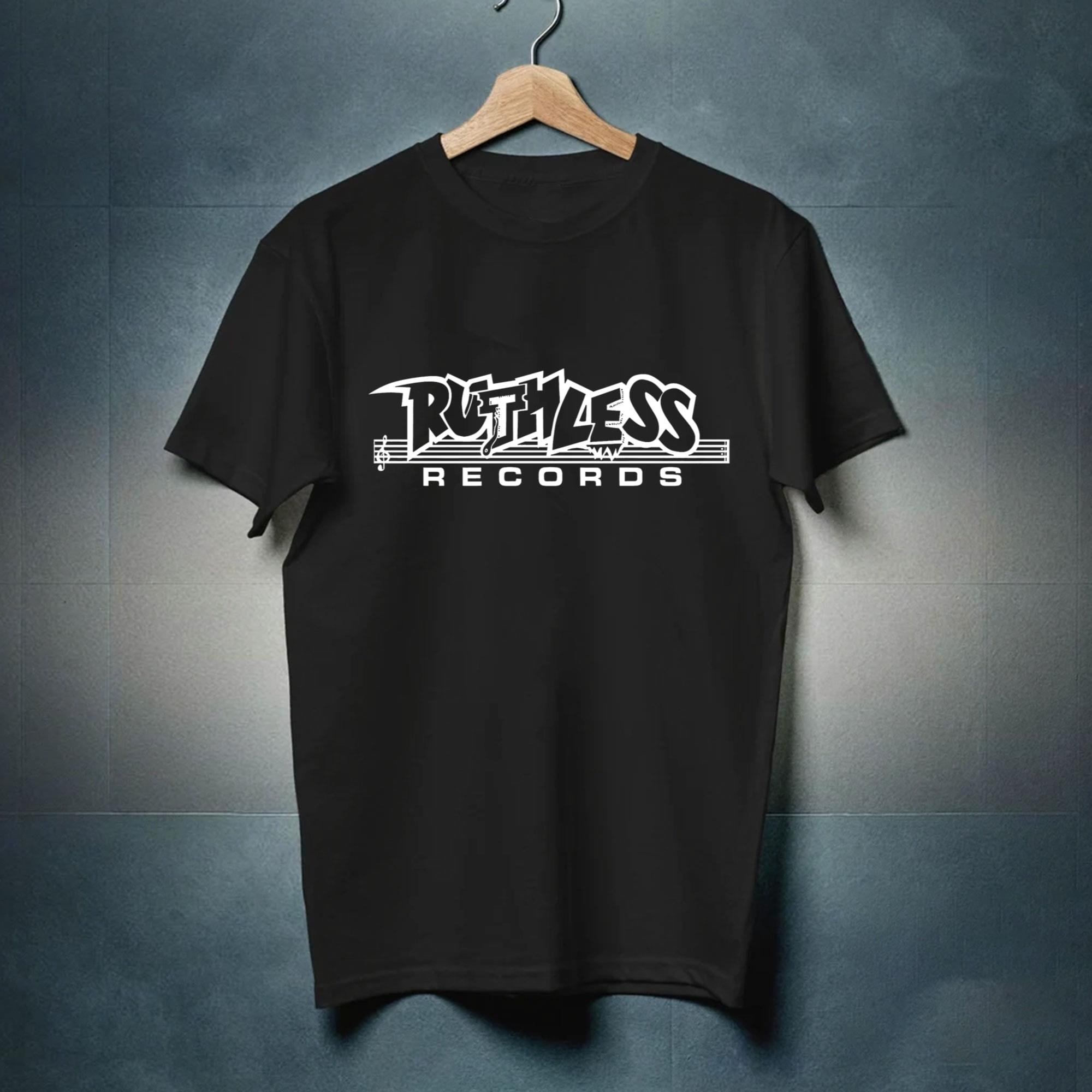 Ruthless Records Logo T Shirt - Jerry Heller Eazy-E Compton Old School ...