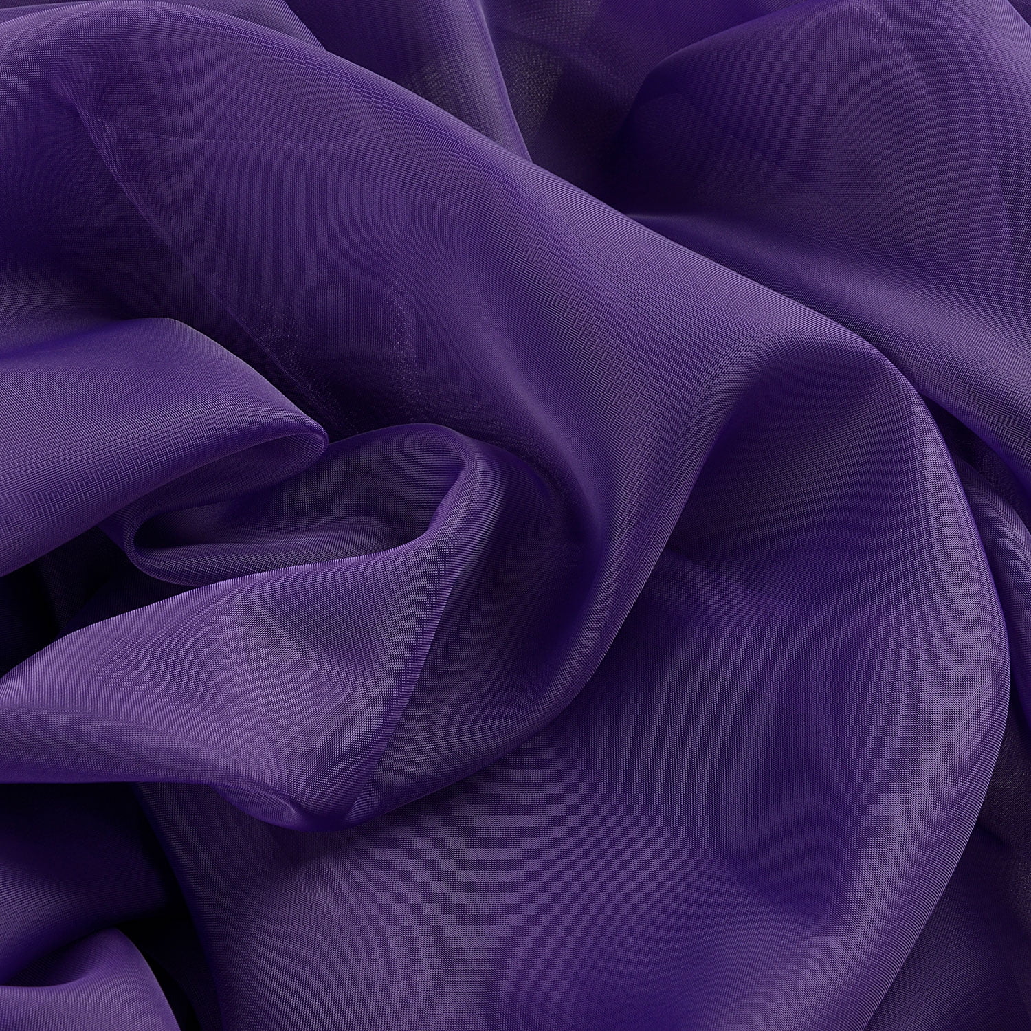 Ruthy's Textile Purple Sheer Curtains Set of 2 Window Panel Drape Pair ...