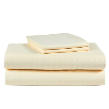 Luxury 500 Thread Count 100% Cotton Sateen Queen/King Bed Sheet Set ...